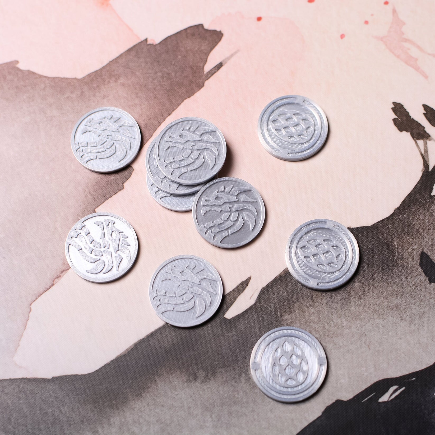 Wyrmspan Resource Tokens and Coin Upgrade Set – BoardGeekFox