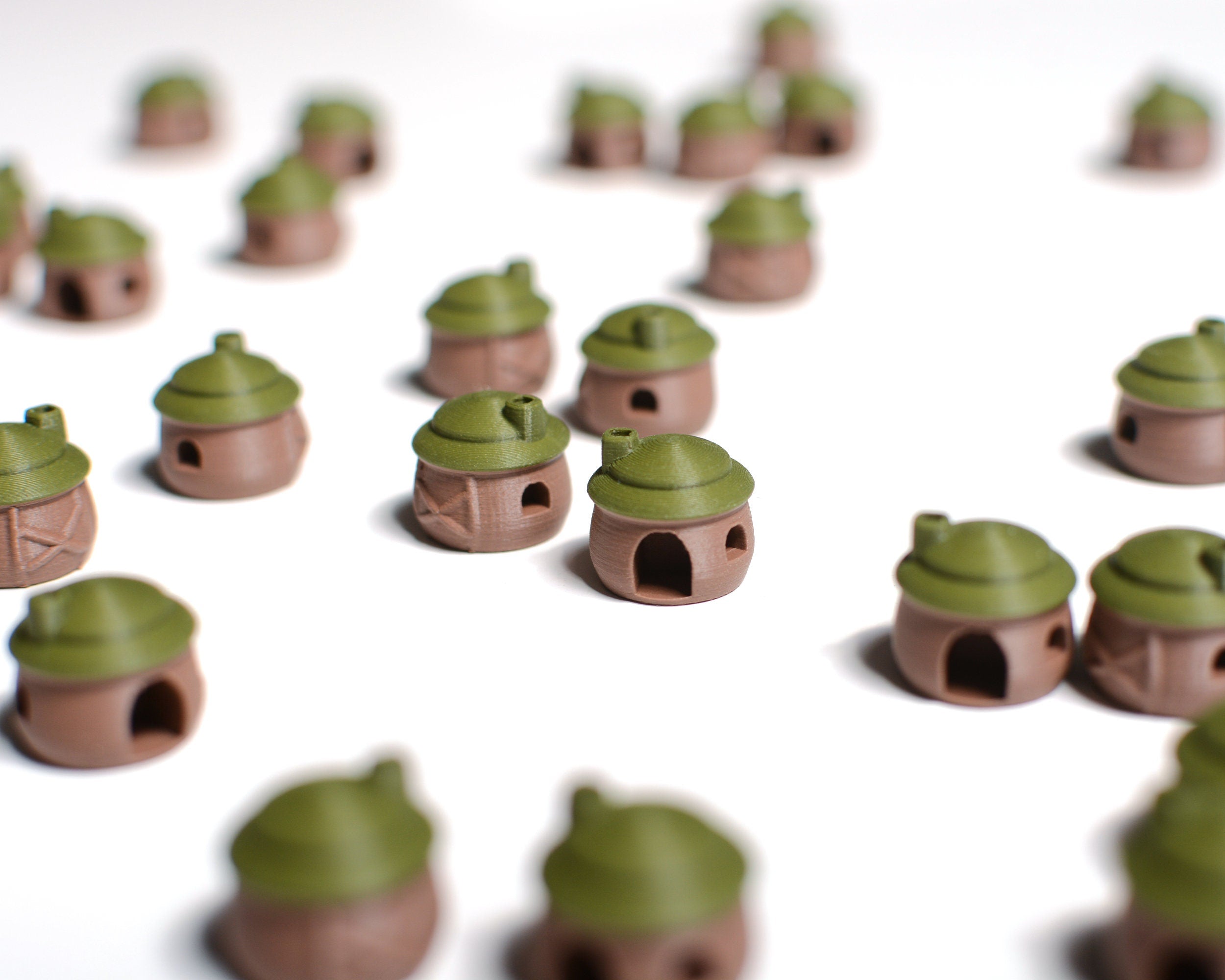Spirit Island | Dahan Huts | Tokens Upgrade - 36pcs